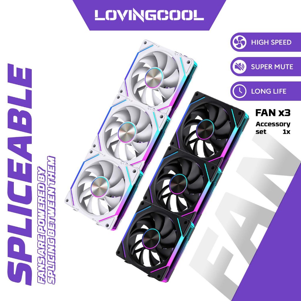 Lovingcool PL-Pro 3in1 120mm ARGB CD Mirror Design Cooling Fan | Shopee ...