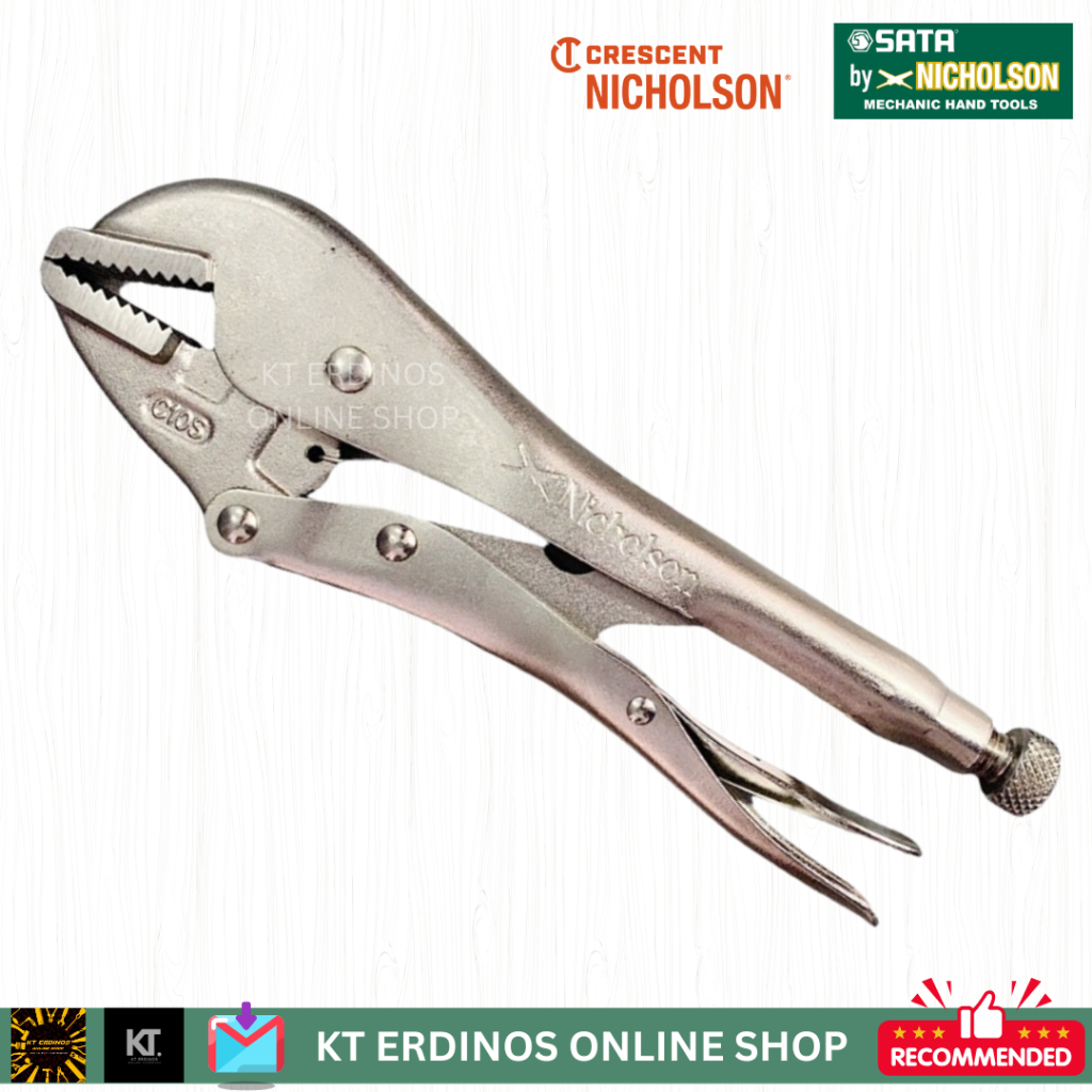 Nicholson Straight Jaw Locking Plier (Original) | Shopee Philippines