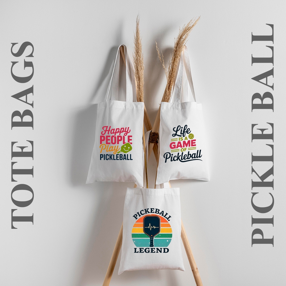 Canvas Tote Bag - Edition (13x15 inches) - Pickle ball | Shopee Philippines