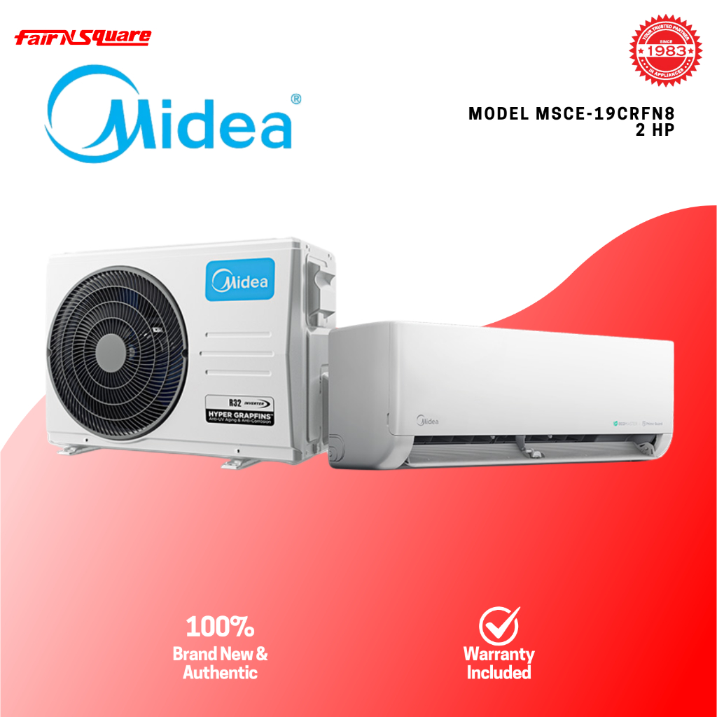 Midea Split Type Aircon 2HP Full DC Inverter Celest (MSCE-19CRFN8 ...