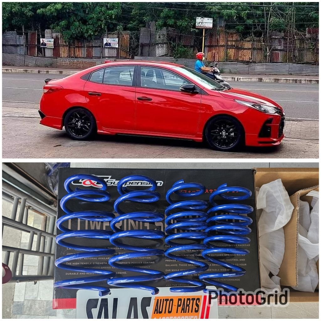 L&T Lowering Spring for Toyota Vios/Yaris Gen 2 3 4 | Shopee Philippines