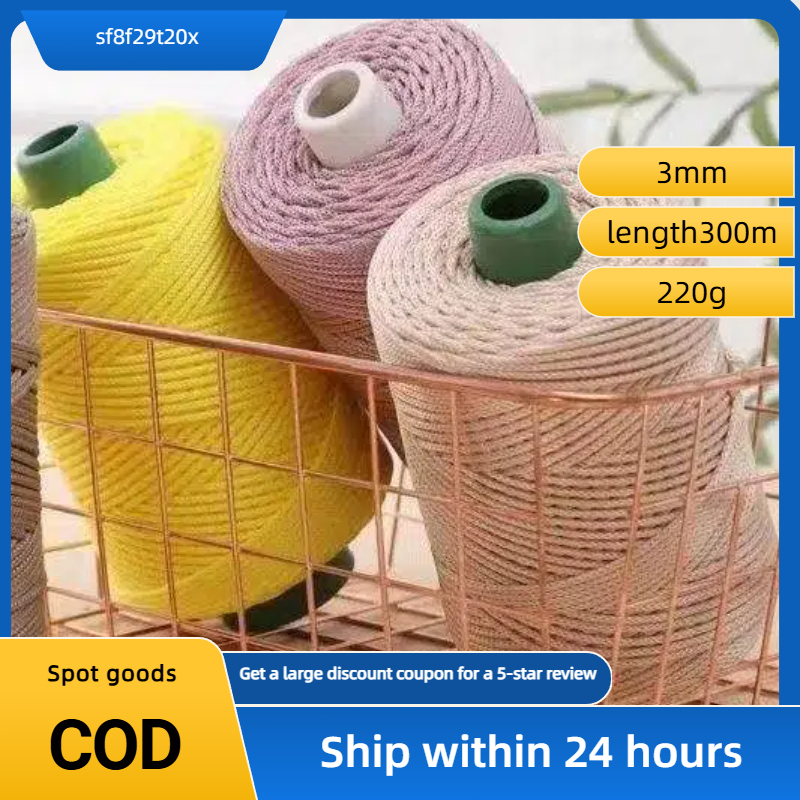 Yarn Polypropylene Nylon 3mm Tiny Cord High Quality PP Style Hand ...