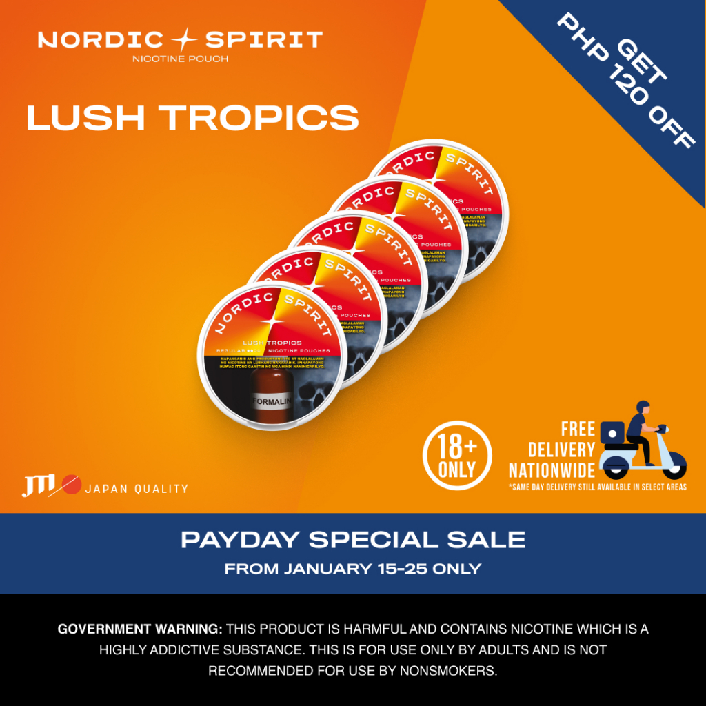 Buy 5 Nordic Spirit Lush Tropics Nicotine Pouch and Get 120 OFF ...