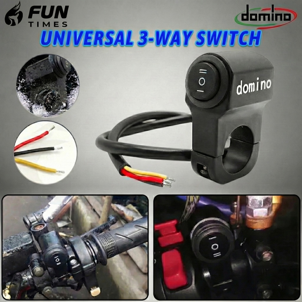 Domino Universal 3 Way Switch ON OFF Mini Driving Light Switch With ...