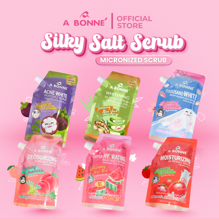 Abonne Silky Salt Scrub Whitening Scrub 350G Body Care Sugar Bright ...