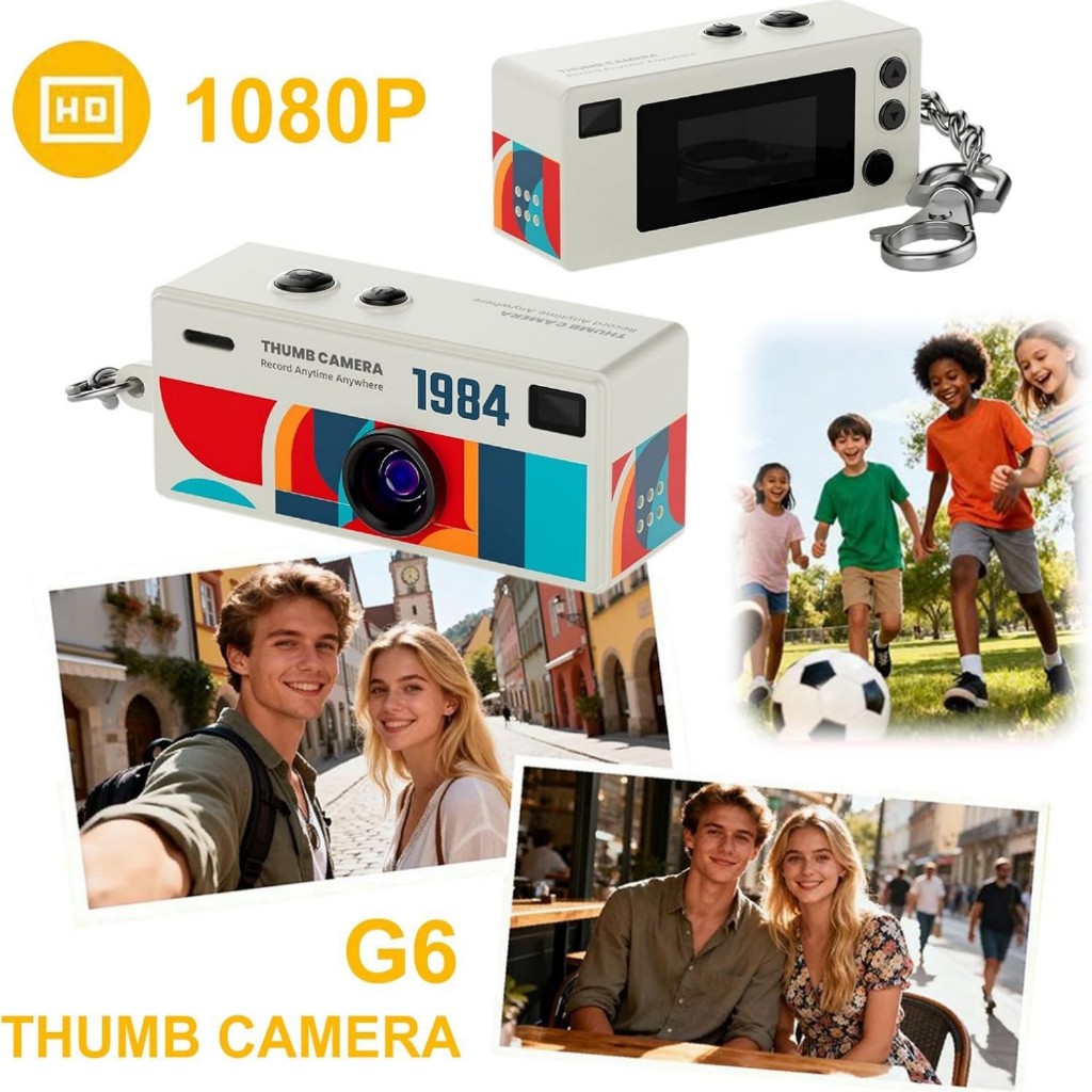 Mini Keychain Camera Portable G6 Thumb Camera 1080P HD Video Recorder ...