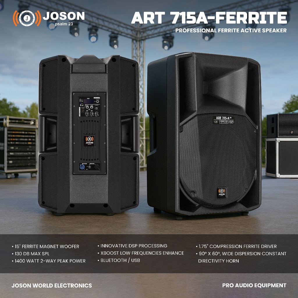 Joson ART 715A-FERRITE Professional Active Speaker (1pc) | Shopee ...