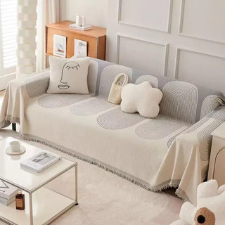 Double sided chenille sofa fabric, four level universal anti slip ...