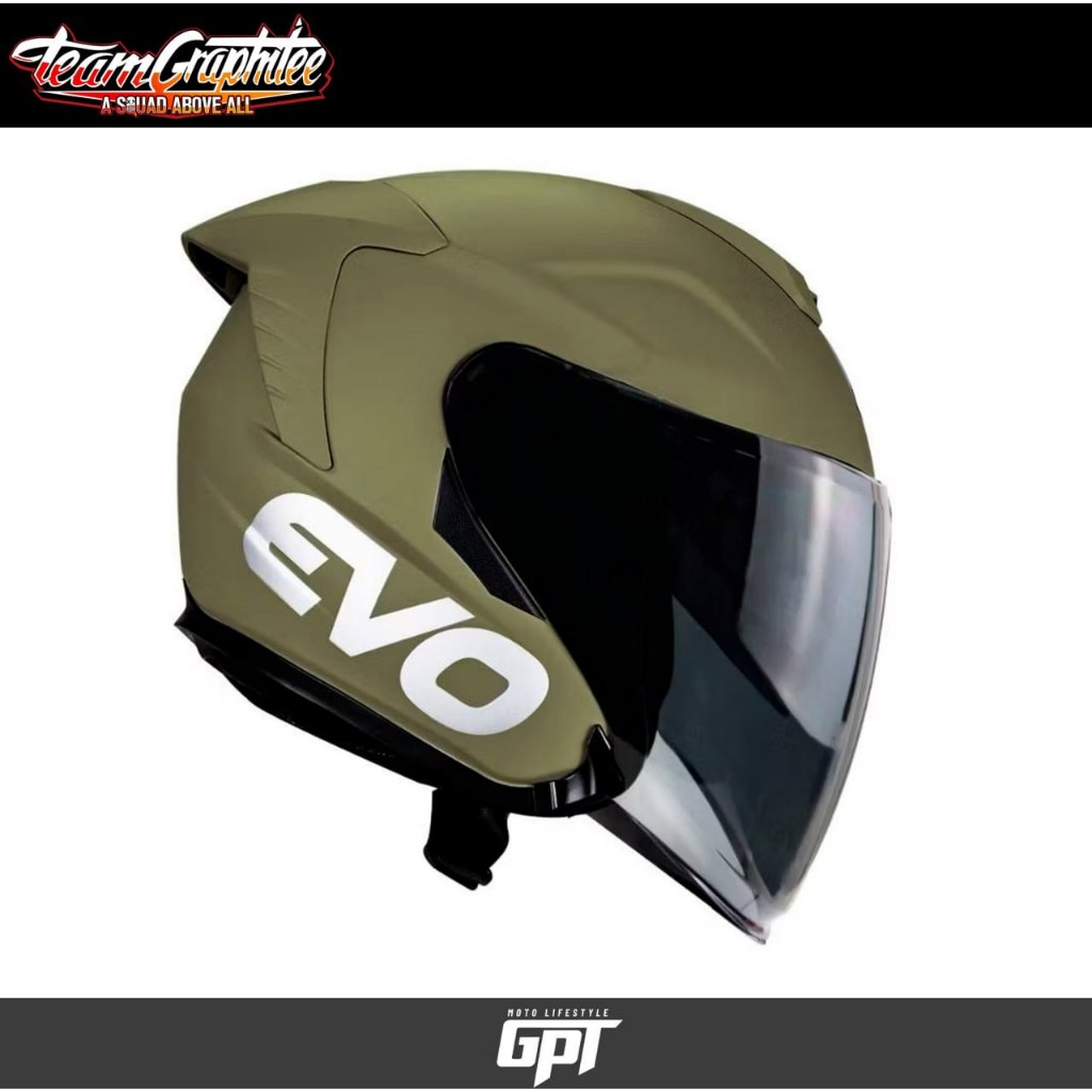 EVO HELMETS RX-5 MONO COLORS SMOKED/SILVER LENS HALF FACE DUAL VISOR ...