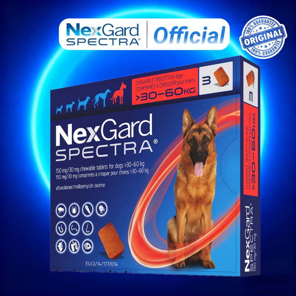 30-60kg 3pc/BOX Nexgard Spectra with Stickers Anti Tick & Flea with ...