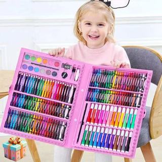 Kids Art Set with 168 or 208 Pieces Crayons, Oil Pastels, and Color ...