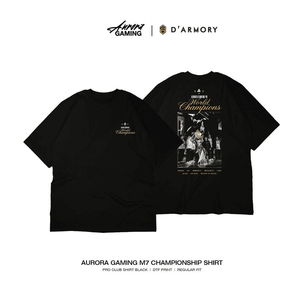 AURORA GAMING- Official M7 Championship Shirt | Shopee Philippines