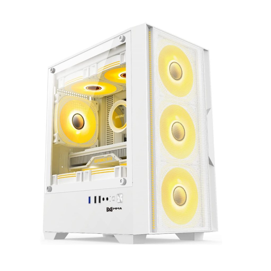 MMA MH-208 (Black - White) M-atx/ITX PC case | Shopee Philippines