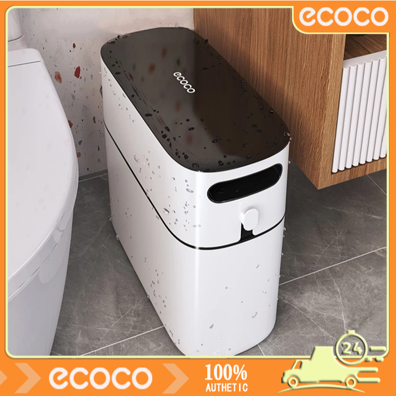 Ecoco Multi-Size Lidded Bin with Complimentary Bin Liners Waterproof ...
