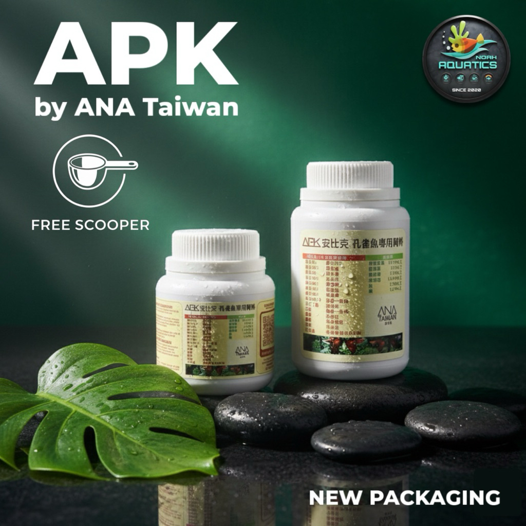 APK by ANA Taiwan 50g & 100g (Food for Guppy, Molly, Tetra, Barb ...