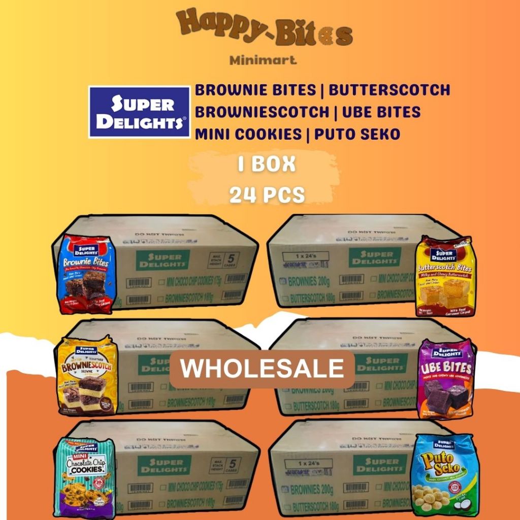 Super Delights Brownies| Butterscotch| Browniescotch| Ube Bites| Mini ...