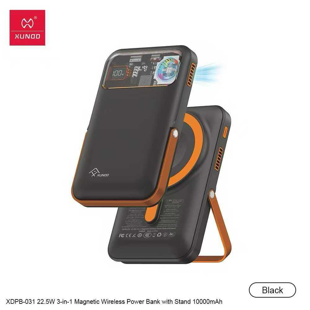 XUNDD XDPB-031 22.5W 3-in-1 Magnetic Wireless Power Bank with Stand ...