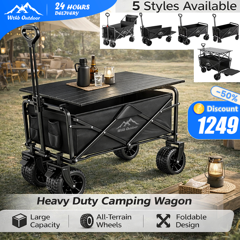 Wthb Outdoor Camping trolley cart Multifunctional Foldable Portable ...