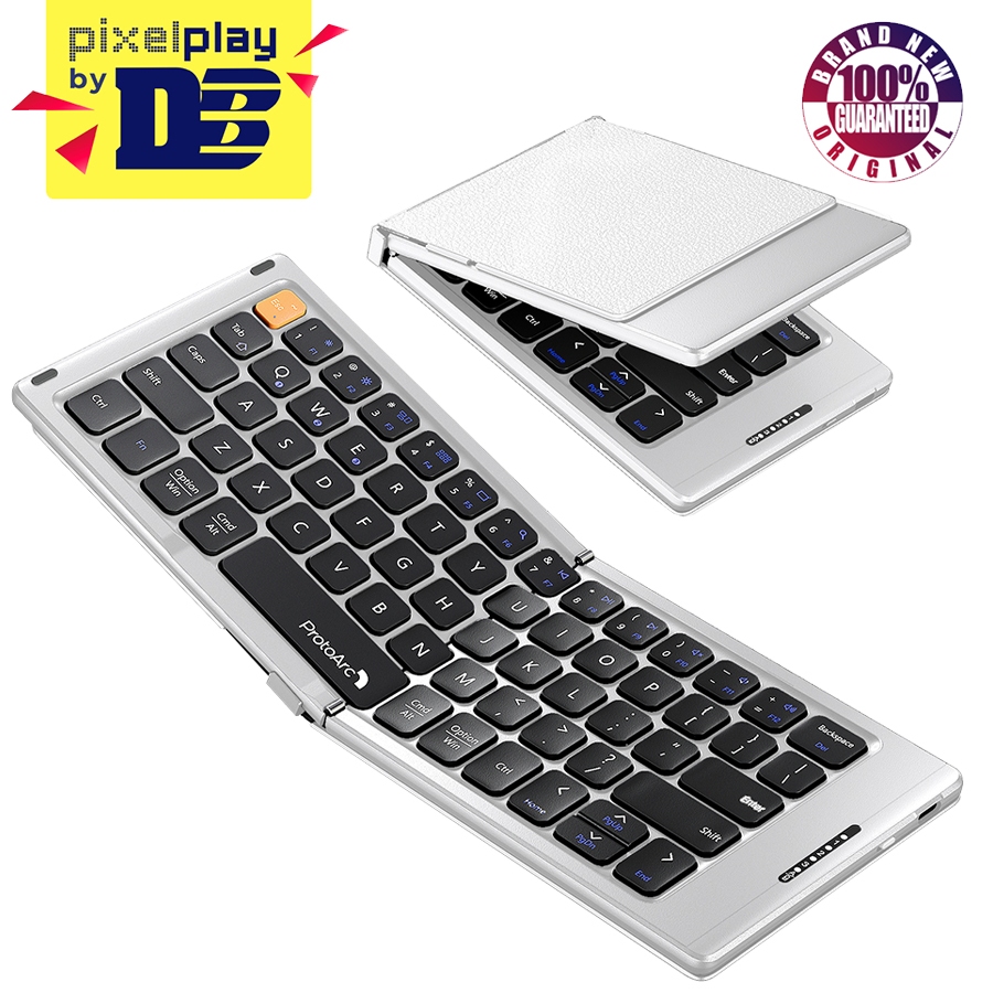 ProtoArc XK04 Foldable Compact Bluetooth Keyboard (Silver) (CP016827 ...