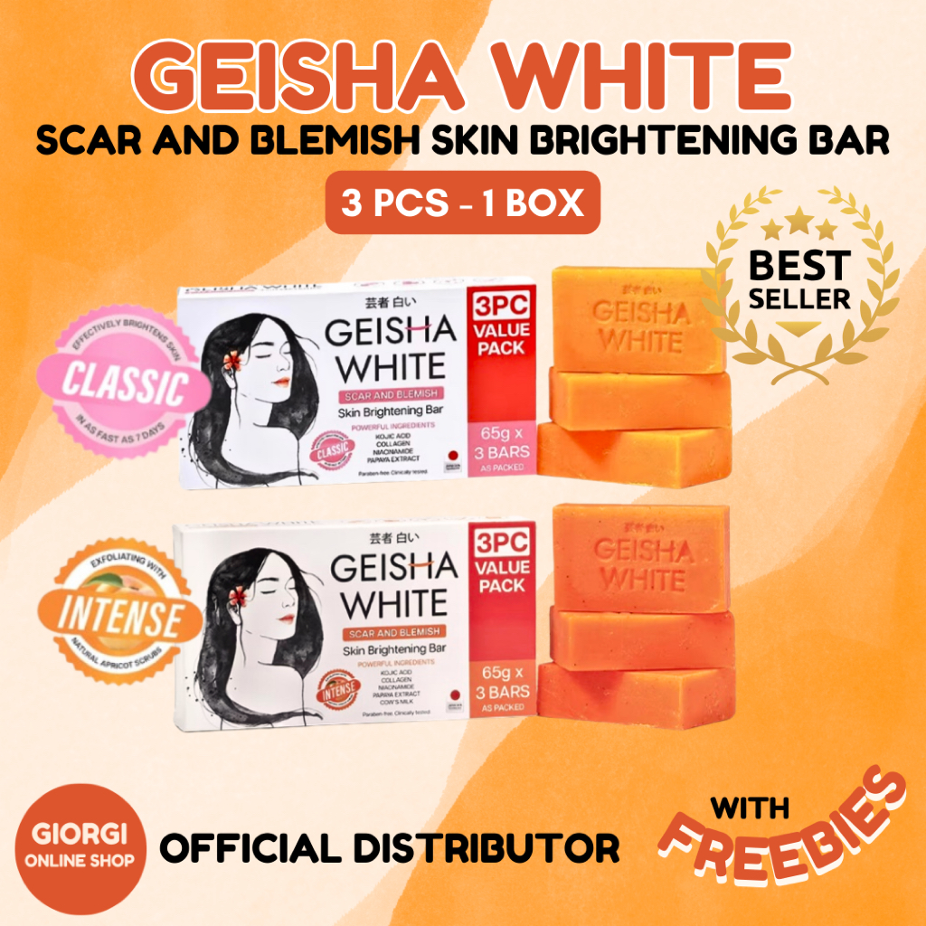 GEISHA WHITE Skin Brightening Bar Soap | Intense & Classic | Scar and ...