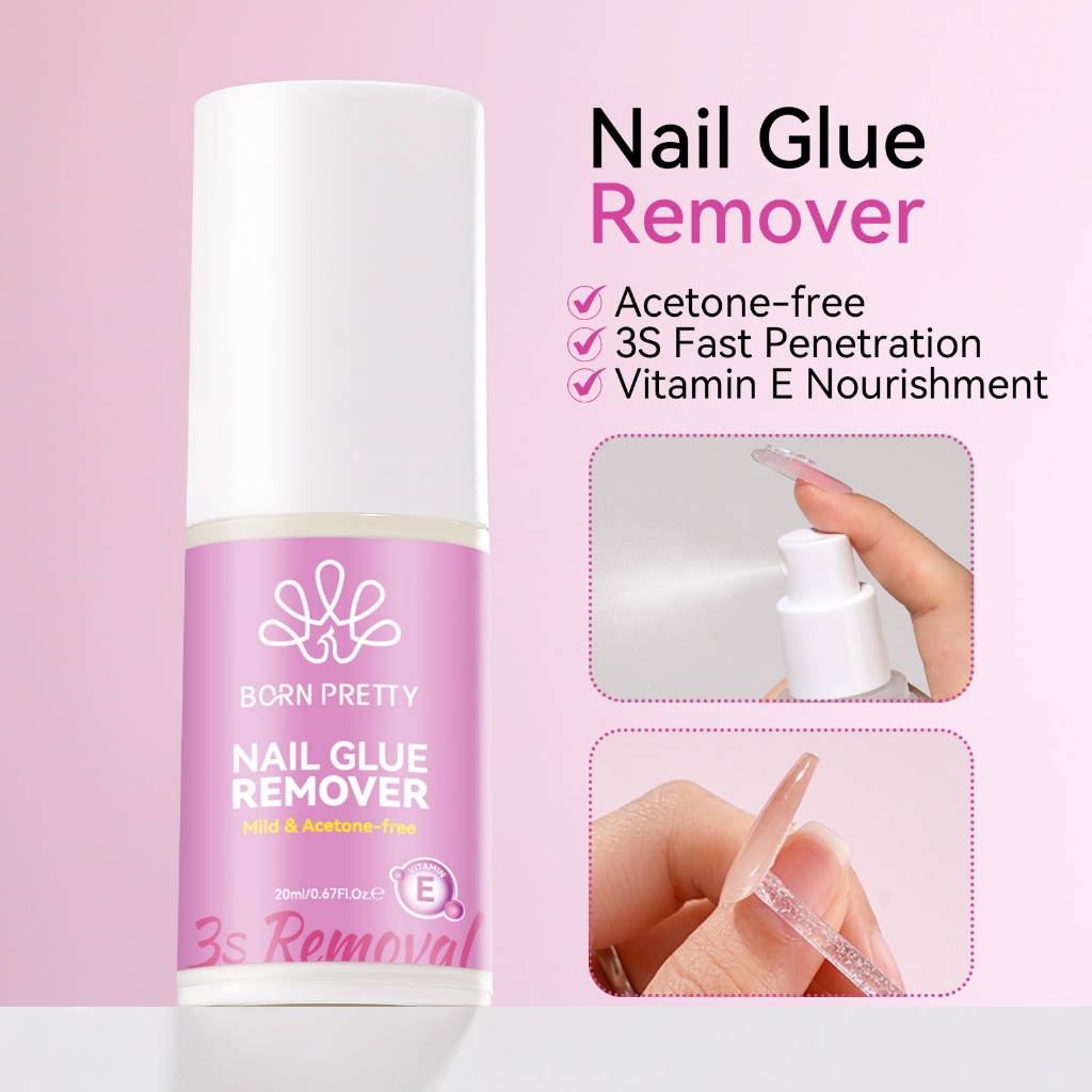 BORN PRETTY 20ml Nail Glue Remover For Fake Nails Easily Removes Nail ...