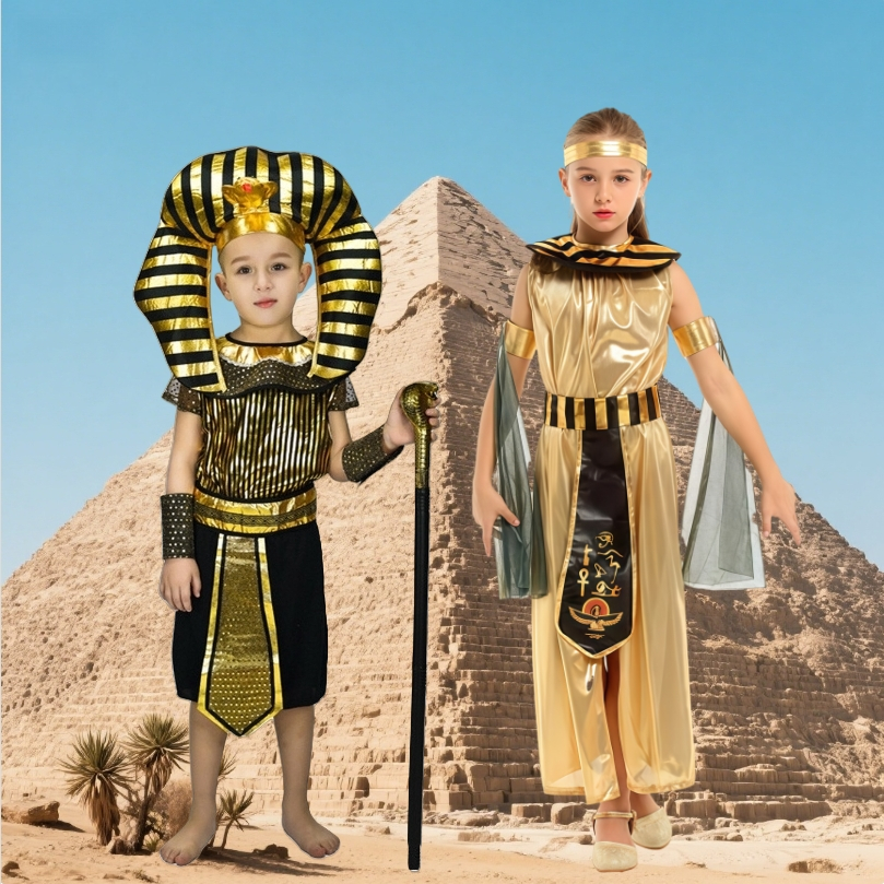 United Nation Pharaoh Costume For Kids Boys Girls Egyptian Costume For ...
