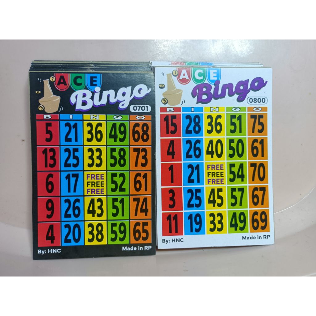 Bingo cards 50/100 pcs (random color white or black) | Shopee Philippines