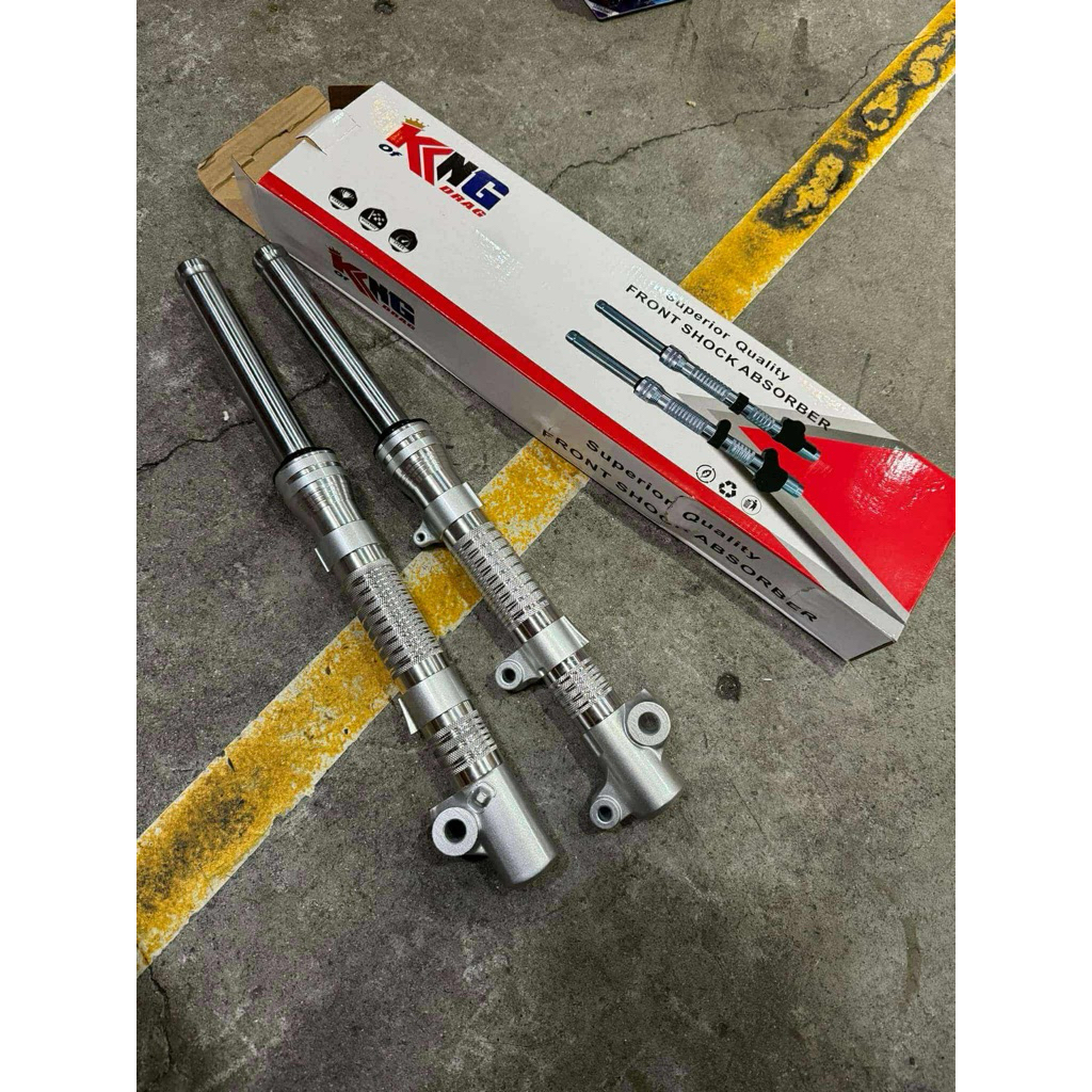 King of Drag Lighten Front Shock Assy Click/Beat/Scoopy/Genio (Silver) | Shopee Philippines