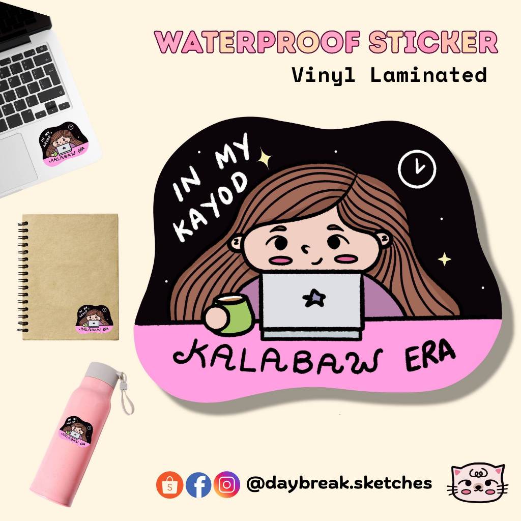 Kayod Kalabaw Era | Waterproof Stickers for Laptop, Tumbler & Journal ...
