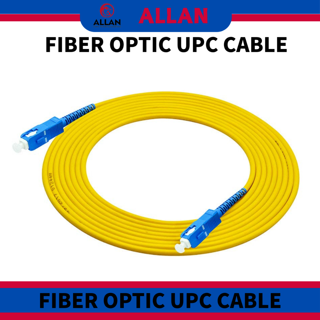 Allan 3M Fiber Optic Cable PLDT Router extension Jumper Cable SC/UPC-SC ...