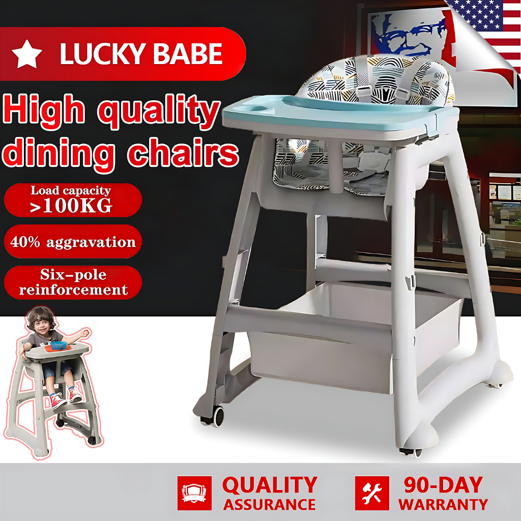 Baby high chair, baby dining table, baby high chair with 360° universal ...