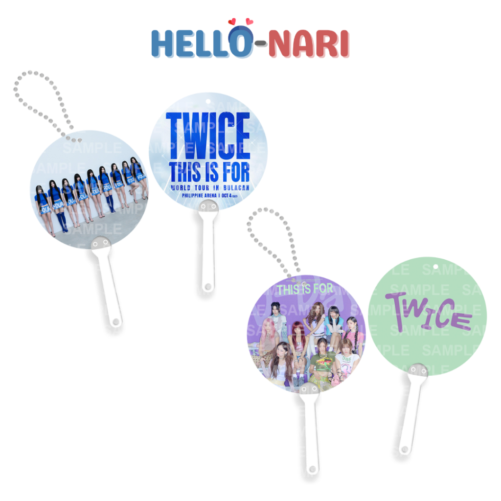 [FANMADE] TWICE Inspired Mini Image Picket Fan Keyring | Shopee Philippines