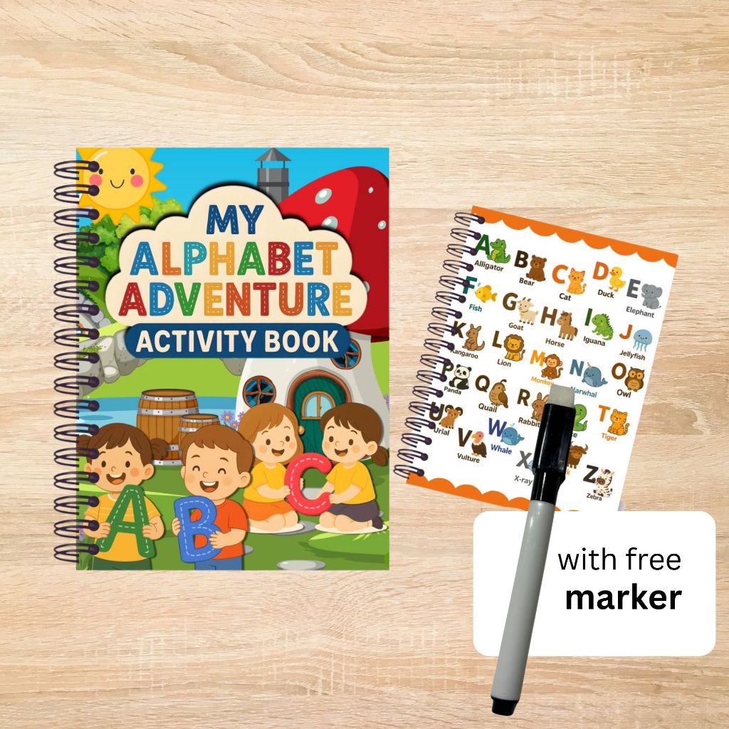 MY ALPHABET ADVENTURE | LAMINATED TRACING WRITE & WIPE BOOK | LEARNING ...