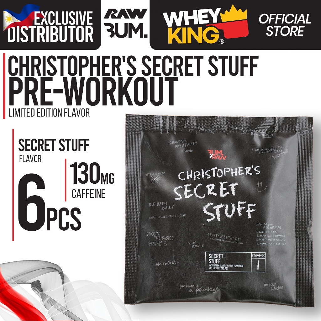 Raw Cbum Christopher's Secret Stuff Sachet 6 PCS. | Shopee Philippines