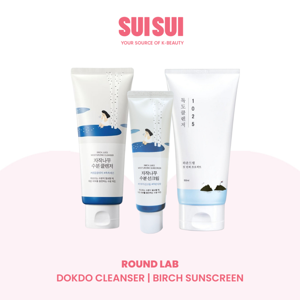 Round Lab Dokdo Cleanser | Birch Sunscreen | Shopee Philippines