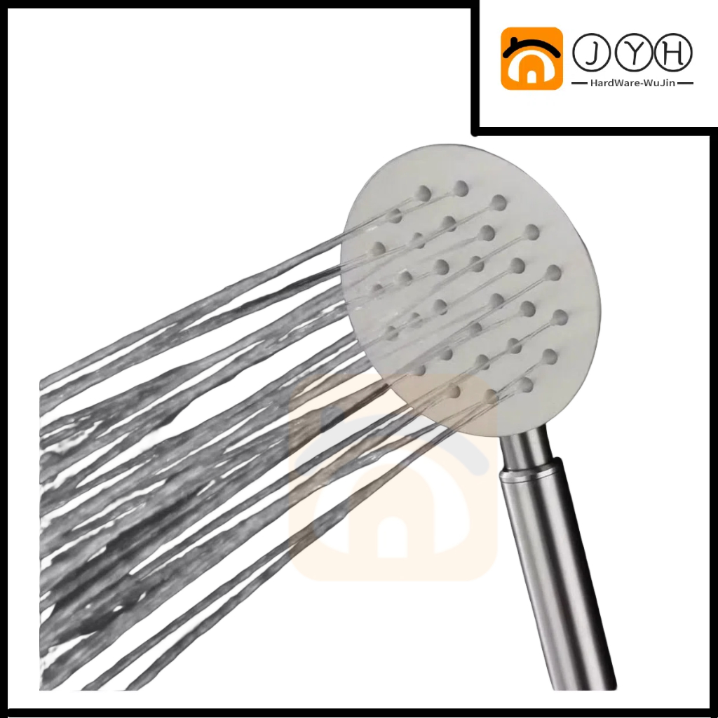 Round Rainfall Showerhead Set with Handheld Spray Water-Saving Circle ...