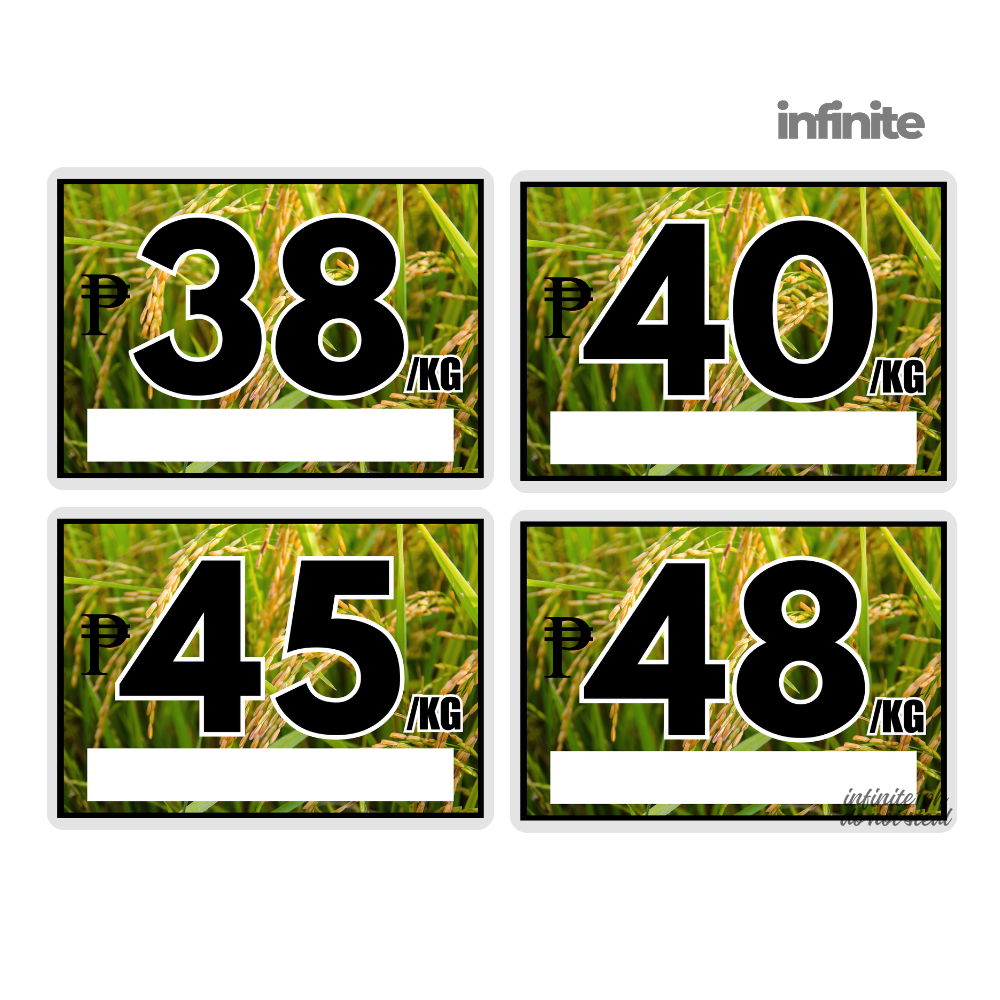 Bigasan Price - Bigas Laminated Signage A4 A5 Size | Shopee Philippines