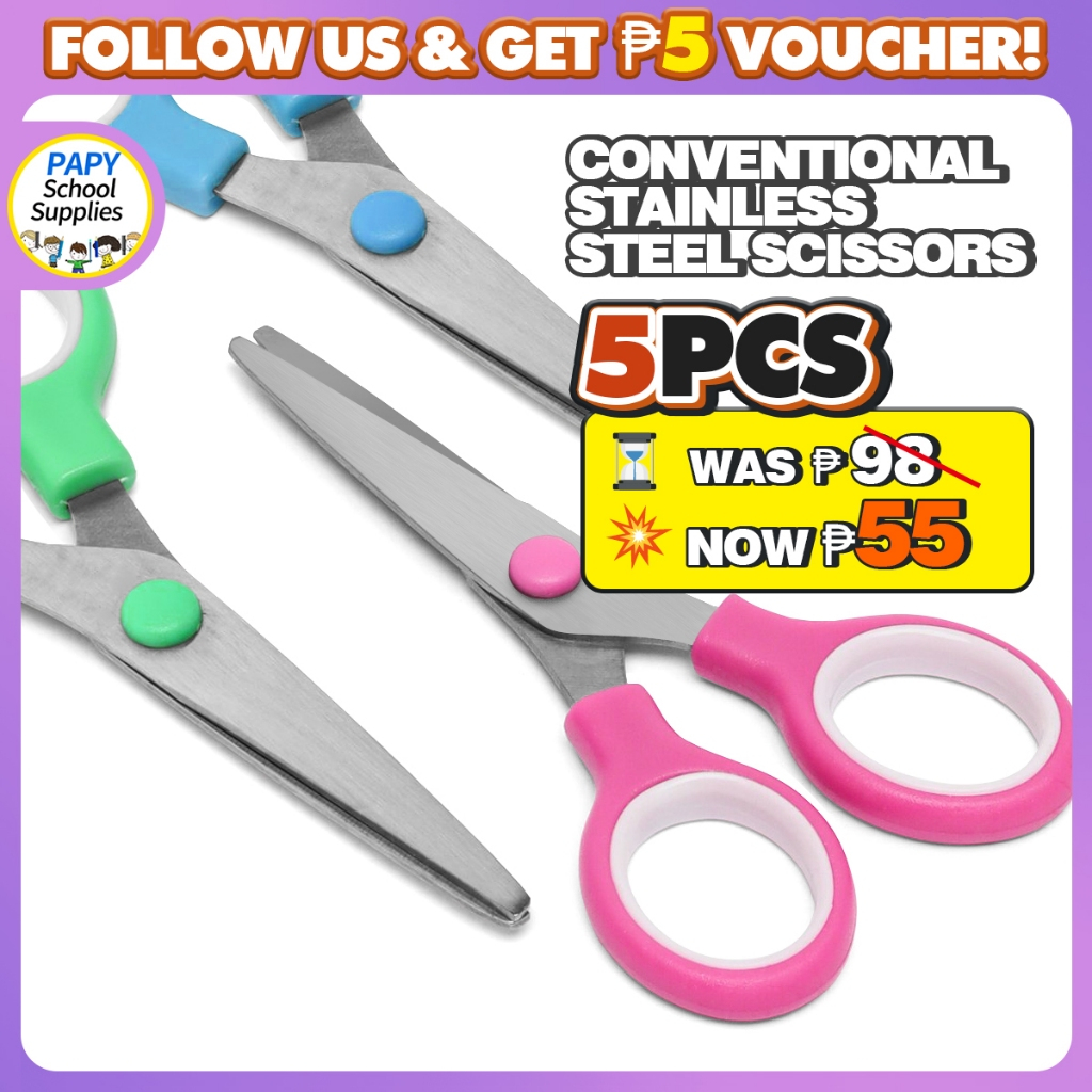 5PCS Scissors Handmade Paper Cutter Home Portable Office Stationery ...
