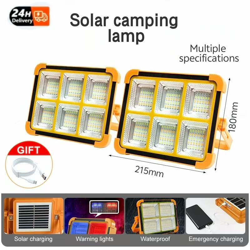 Solar Emergency Light Outdoor Waterproof Rechargeable LED Camping Solar ...
