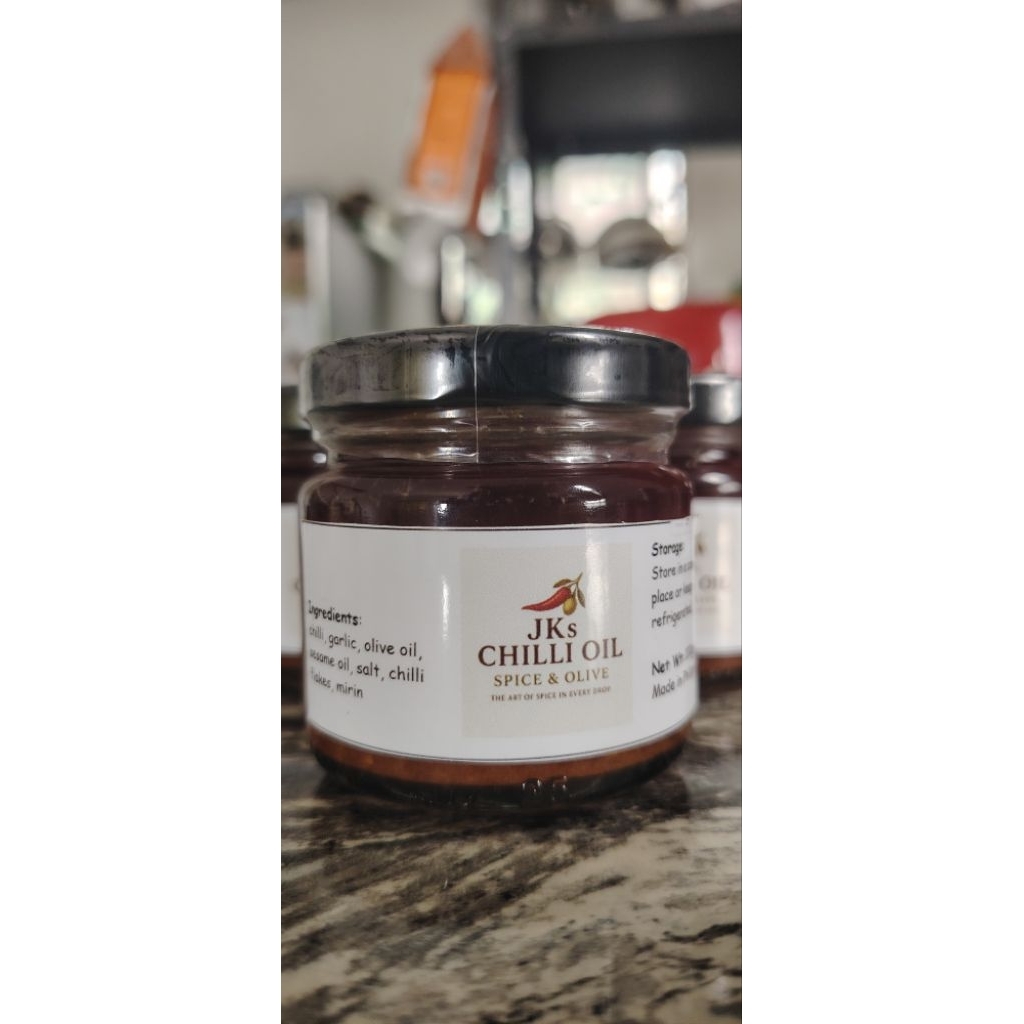 JK's chilli garlic - olive oil 120ml/100g | Shopee Philippines