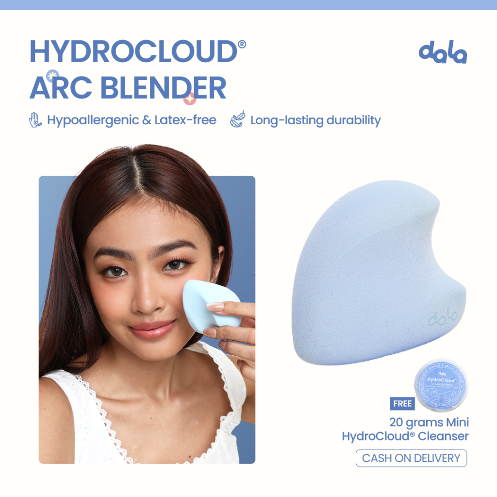 DALA Hydrocloud Arc Blender - Ergonomic Makeup Sponge with FREE 20grams ...