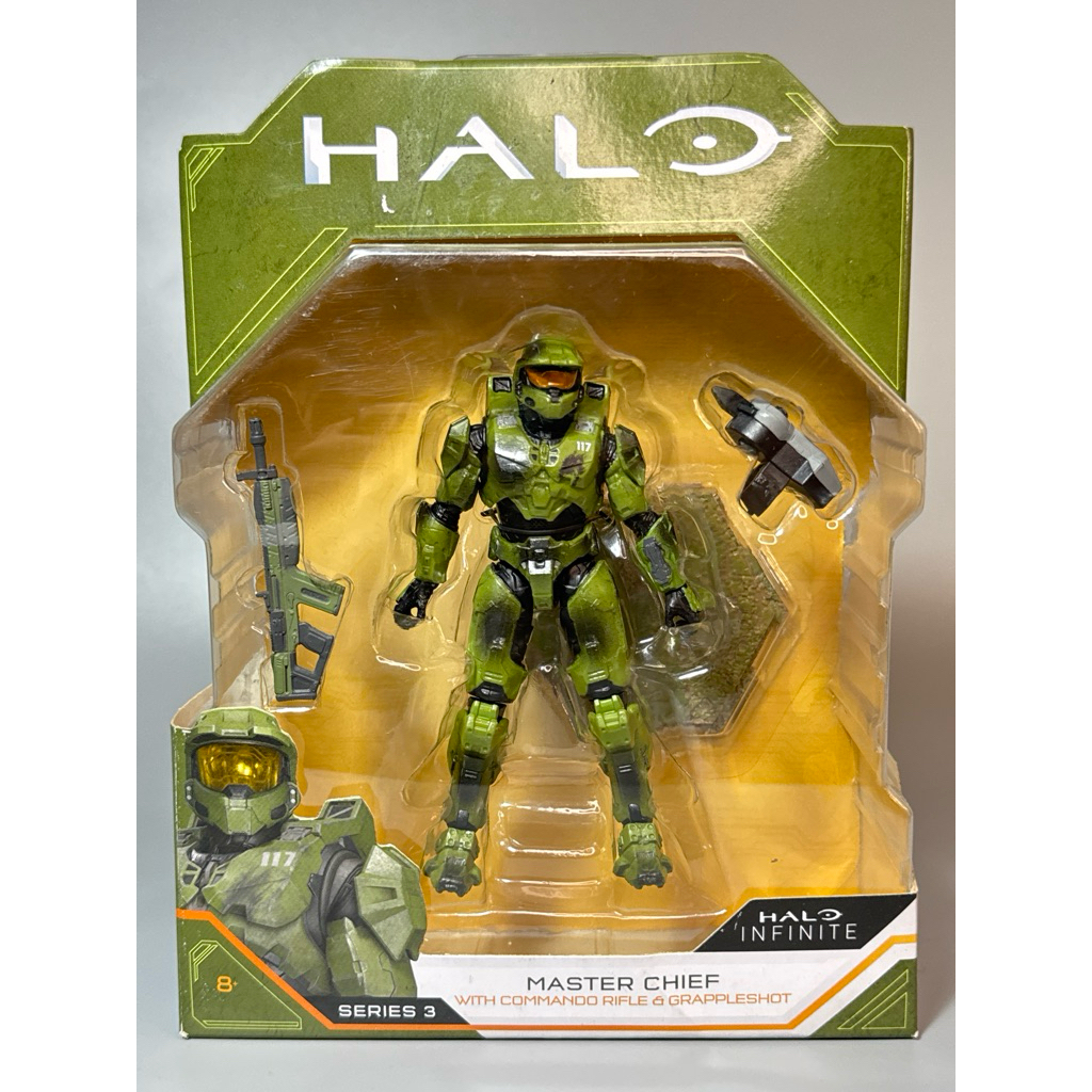 HALO infinite series 3 Master Chief with commando rifle and grappleshot ...