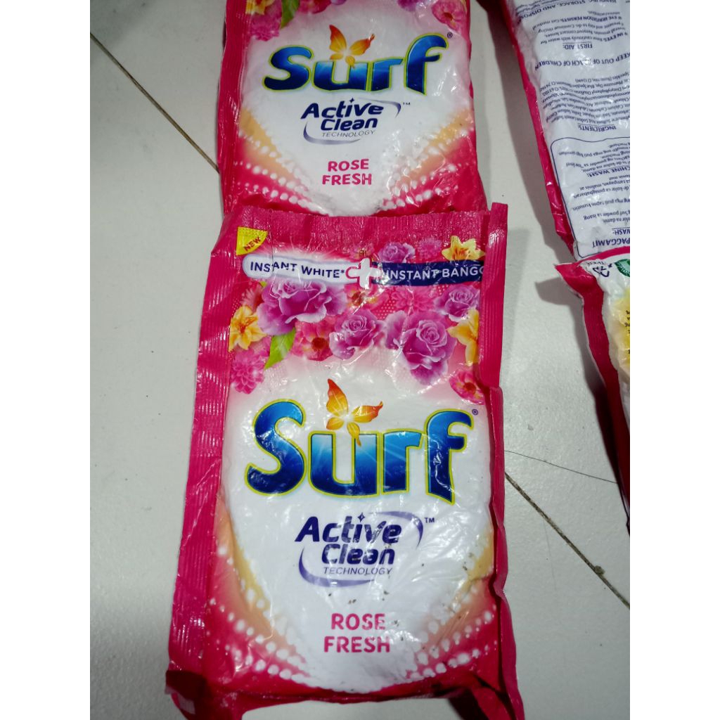 Sale!!Surf Powder Active clean Rose fresh 6pcs 65g | Shopee Philippines