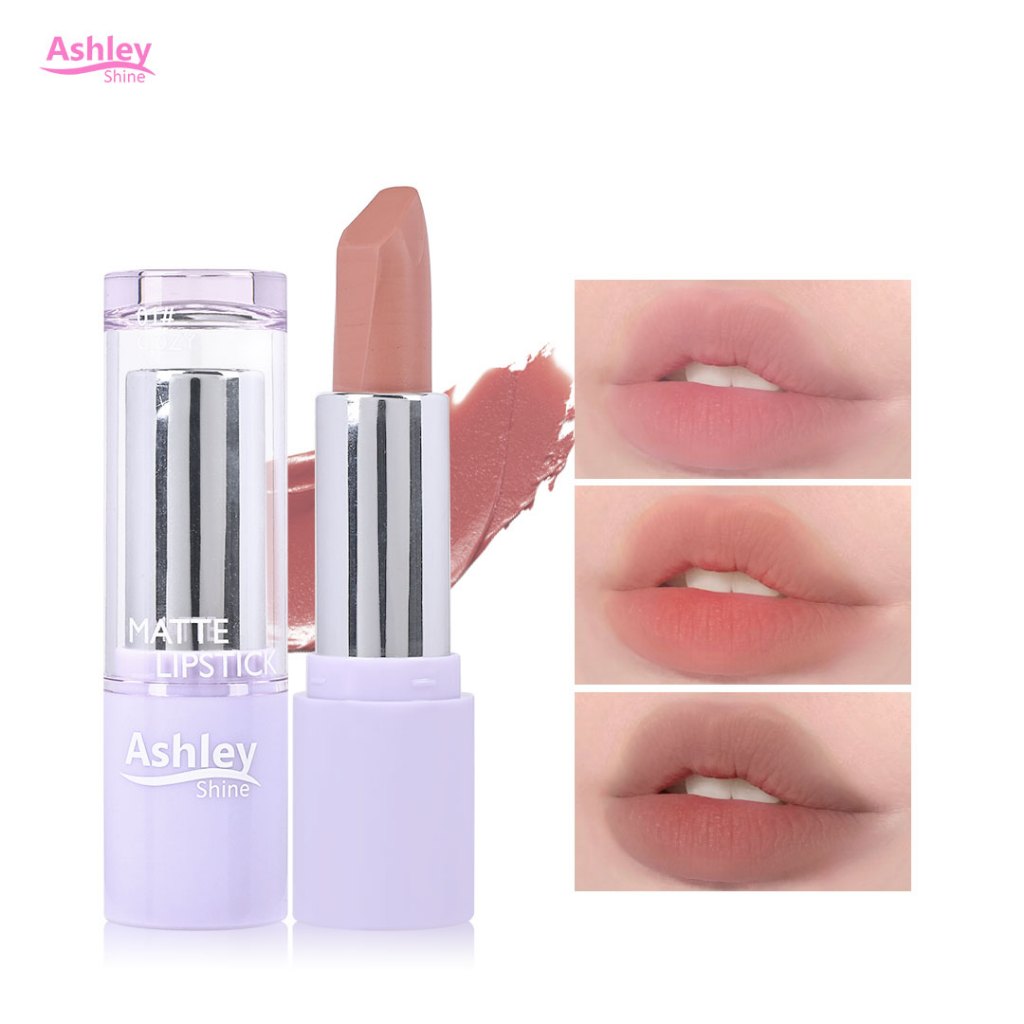 Ashley Shine Matte Lipstick High Color Rendering Waterproof Non-stick ...