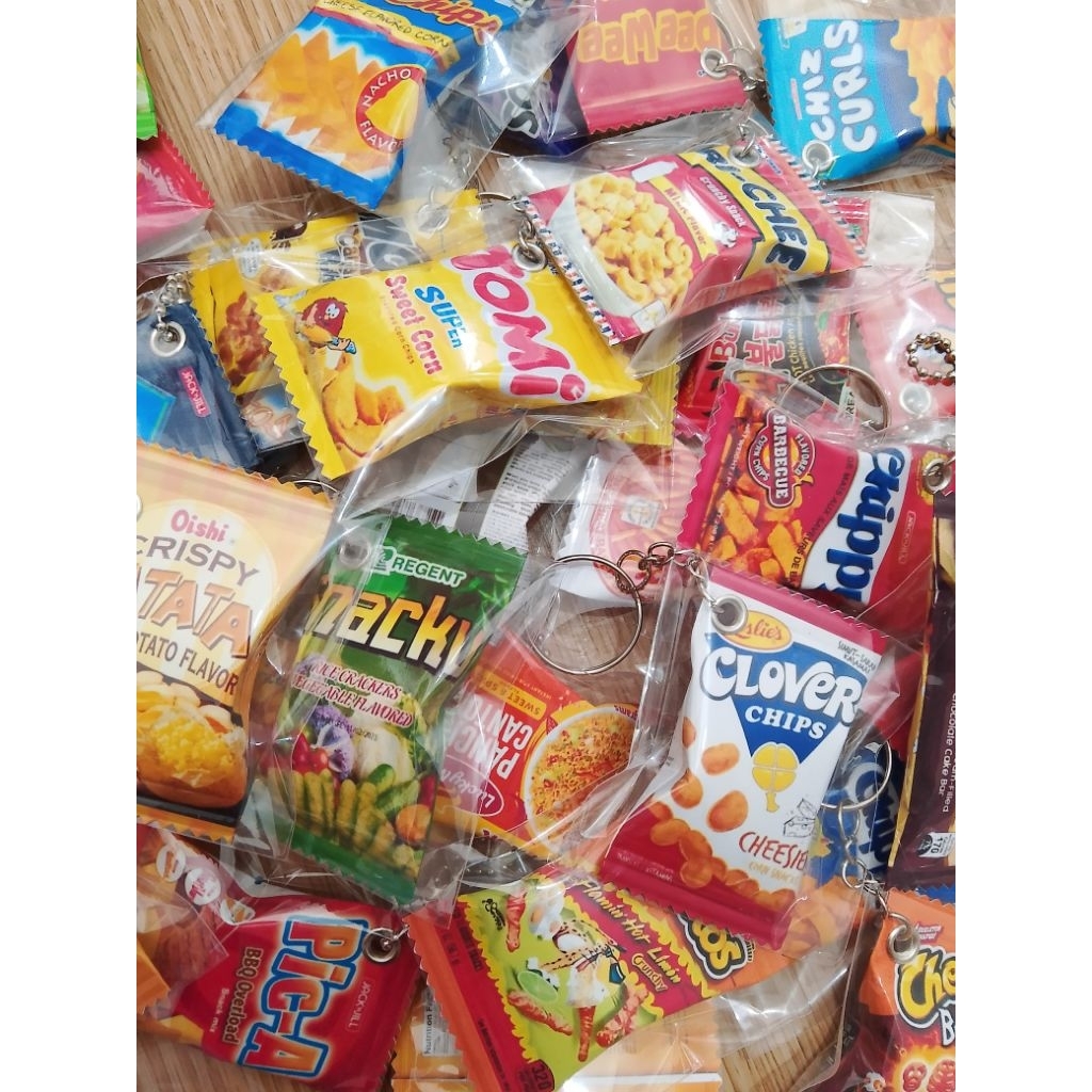 30pcs Chicha Trinkets Keychain Trending Pinoy Miniature Keychain Ref ...