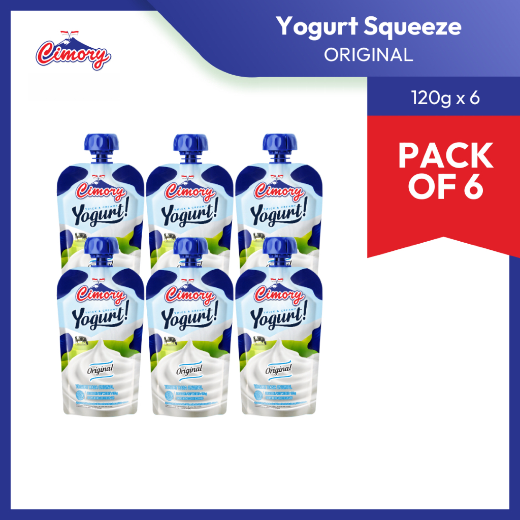 Cimory Yogurt Squeeze 120g - Kids Yogurt Snack (Pack of 6s) | Shopee ...