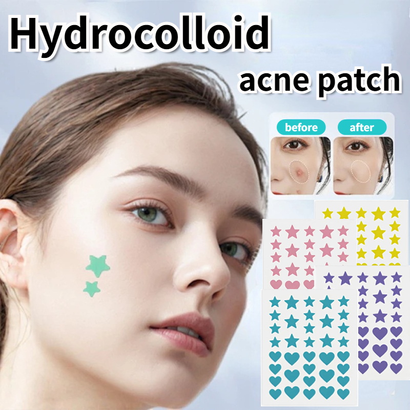 40 hydrocolloid colored acne patches for easy portability invisible ...
