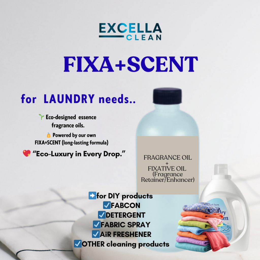 FIXASCENT for Detergent and FabCon ( Pre-MIX Pure Fragrance Oil + Pure ...