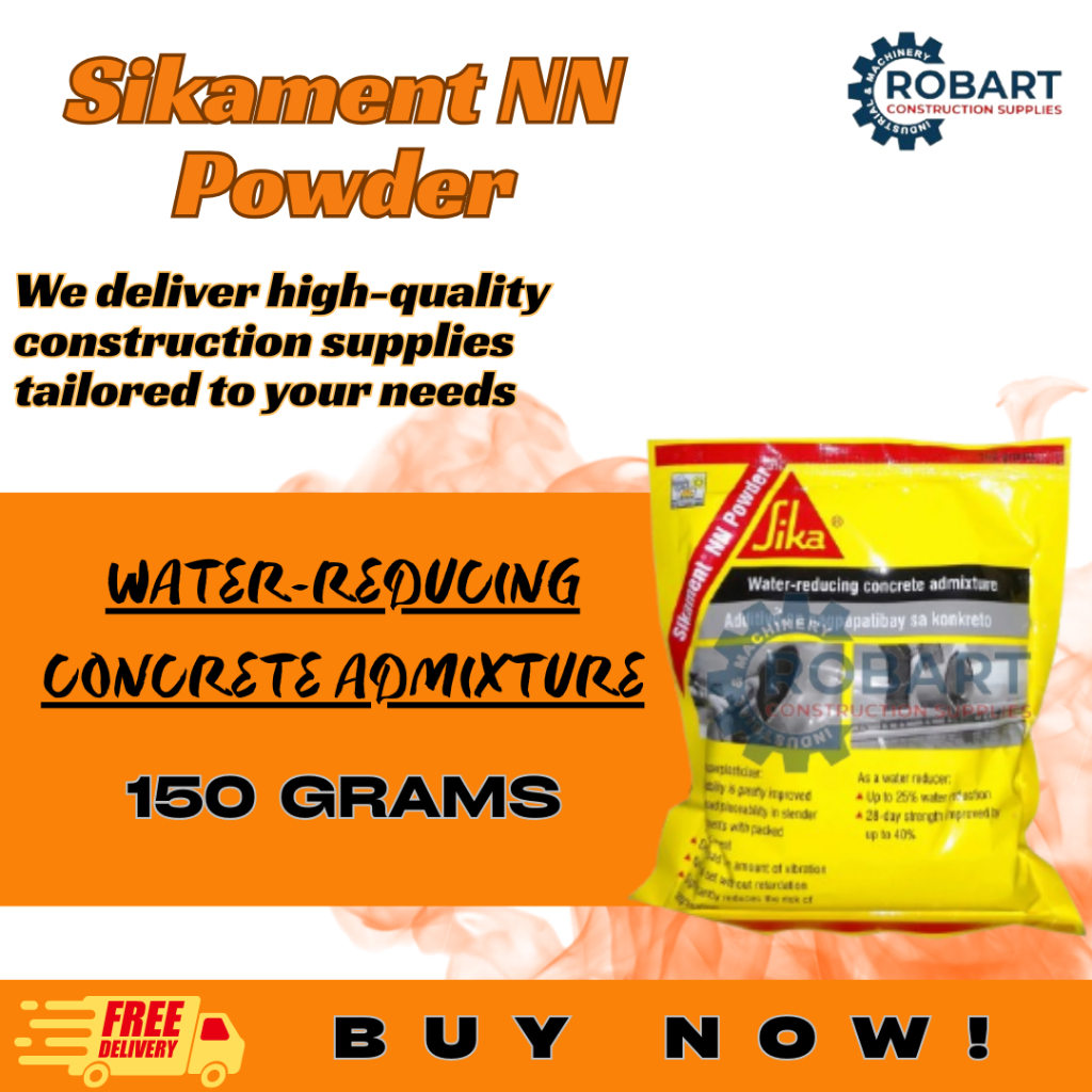 SIKA Sikament NN Powder WATER-REDUCING CONCRETE ADMIXTURE 150 GRAMS | Shopee Philippines