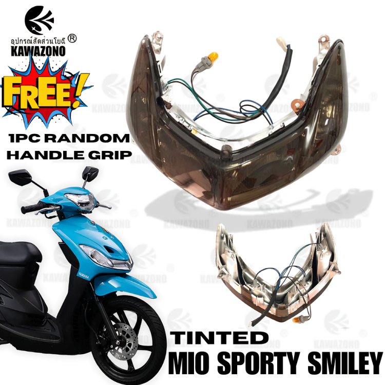 H-024 Front Cover for Mio Sporty / Mio Soulty Tinted Smiley Headlight ...